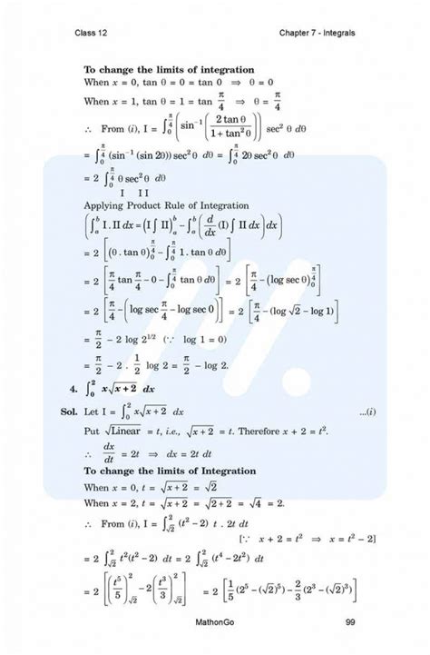 Ncert Solutions For Class 12 Maths Chapter 7 Exercise 710 Mathongo