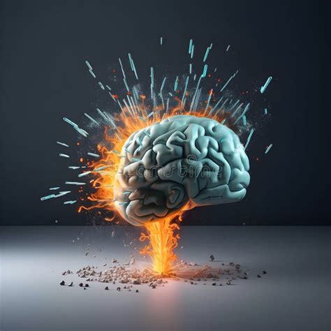 Generative Ai Illustration Medically Accurate Illustration The Brain Stock Illustration