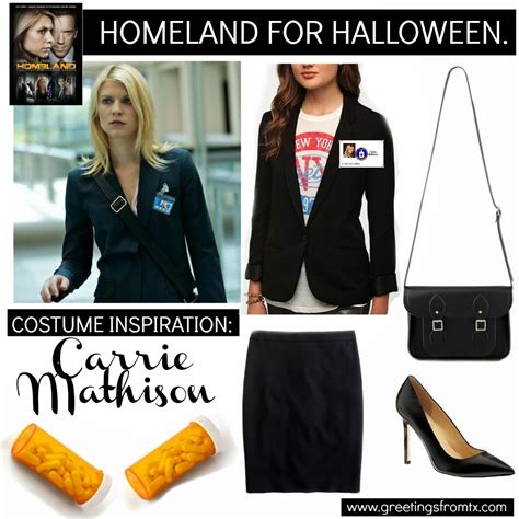 Greetings From Texas Halloween Costume Inspiration Carrie Mathison