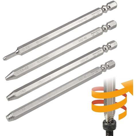 Damaged Screw Extractor Bit Set Rhino Electricians Tools