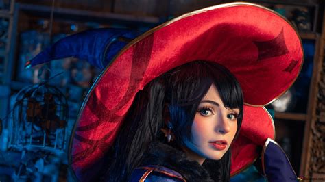 Cailleach Anime Fíor Mona Genshin Impact 2k Íoslódáil Páipéar Balla