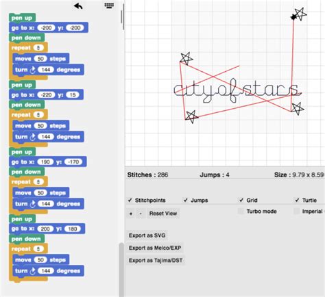 Turtle Stitch City Of Stars Digital Foundations