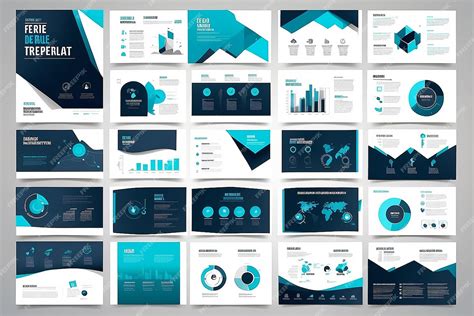 Premium Photo Presentation Template Design Vector Infographics Use In