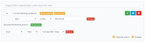 Date Based Conditional Logic Easy Forms Support