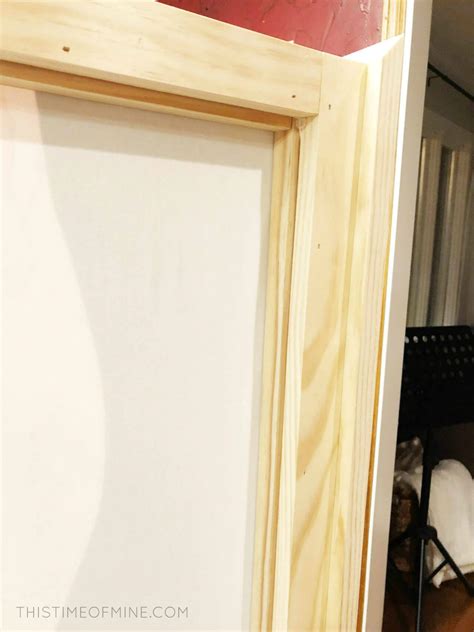 How To Make And Frame Your Own Large Art For Cheap This Time Of Mine