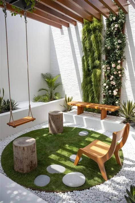 Mini Patios Con Césped Sintético Cómo Lograr Un Rincón Verde Para Disfrutar Todo El Año Ohlalá