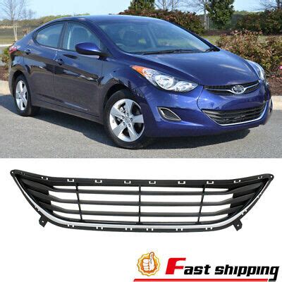 Fit 2011 2013 Hyundai Elantra Black Front Bumper Lower Grille Grill