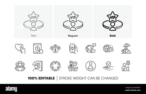 Inclusion Group And Hold Heart Line Icons For Web App Printing Line Icons Vector Stock
