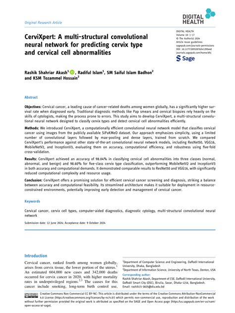 pdf cervixpert a multi structural convolutional neural network for