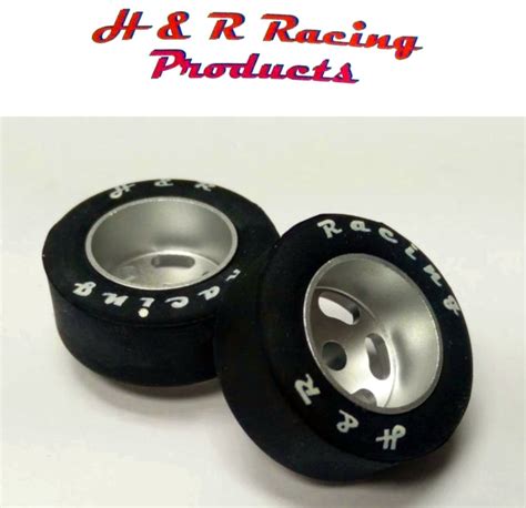 Handr Racing Hr1301 Front Rubber Tires 27x12 Wheels 124 Slot Car 18