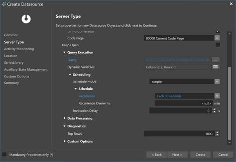 Relational Database Odbc Datasource