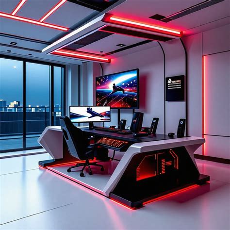Discover The Futuristic Gaming Setup Interior Futurista Interiores