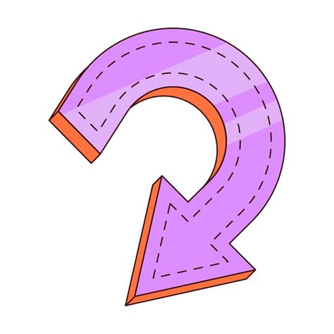 Free Psd Cartoon Style Arrow Design