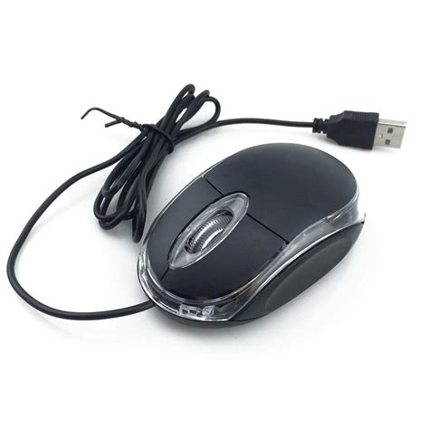 Anrank Um2030ak Black Usb Optical 3 Button 3d Mouse Scroll Wheel Led Light Mouse Mice For Pc