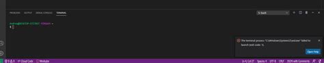 Wsl Exe As Default Terminal Crashes With Exit Code Issue Microsoft Vscode GitHub