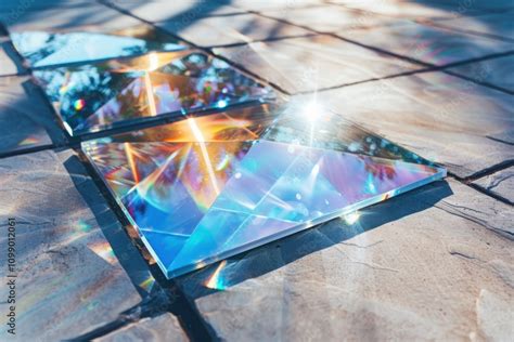 Exploring The Microscopic View Of Solar Panel Surface With Rainbow