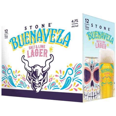 Stone Buenaveza Salt And Lime Lager Craft Lager Beer 12 Fl Oz 12 Pack