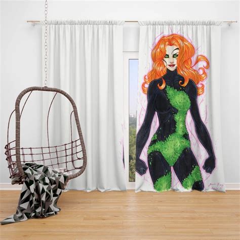 Poison Ivy Dc Comics Birds Of Prey Window Curtain