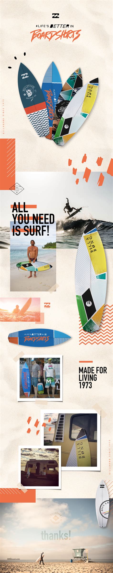 Billabong Surfboards On Behance