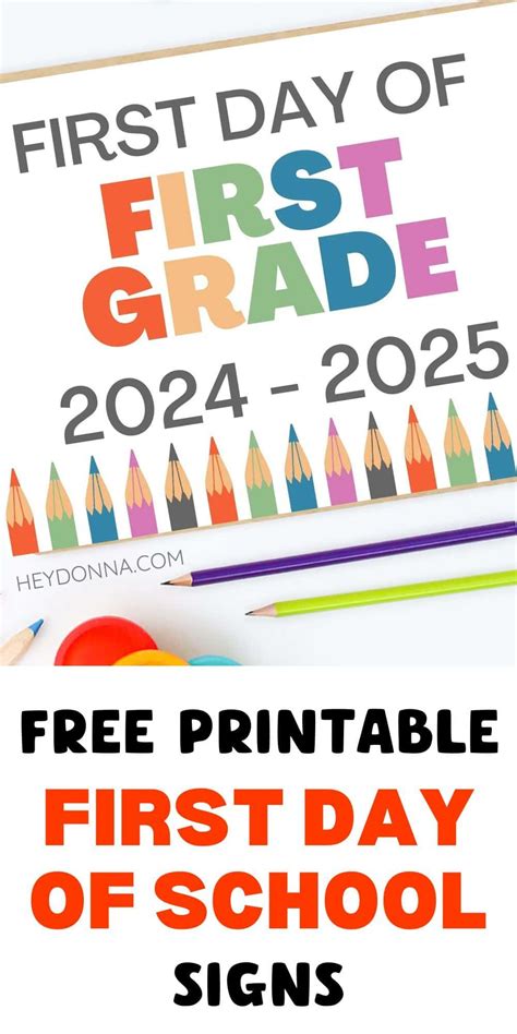New First Day Of School Signs For 2025 Perfect For Your Back To School
