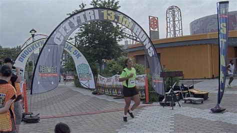Danielle Newman Danielle Newman Participated In Coney Island Half 10k 5k 2023 July 09 With A