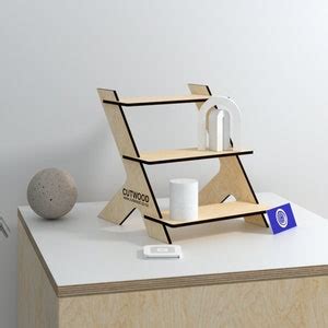 Cascading Counter Display Stand Digital File Ai SVG EPS Laser CNC Cut Pattern Model Craft