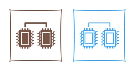 Processors Connected Vector Icon Vector Art At Vecteezy
