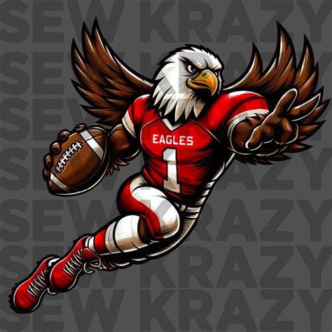 Eagles Red Football Mascot Png Eagle Red Mascot Eagle Football Mascot