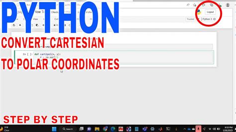 How To Convert Cartesian To Polar Coordinates In Python 🔴 Youtube