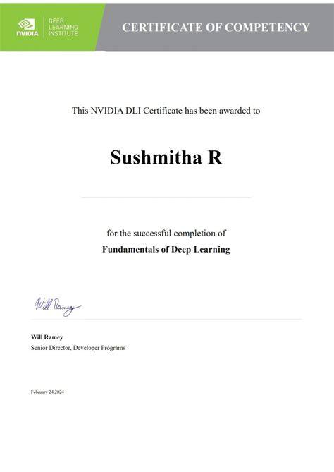sushmitha r on linkedin deeplearning workshop