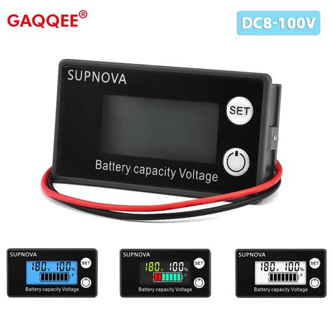 디지털용품 배터리 용량 표시기 Dc8 100v 오토바이 전압계 납산 리튬 Lifepo4 전력계 테스터 12v 24v 48v 72v 자동차 공급 핸드폰닷컴