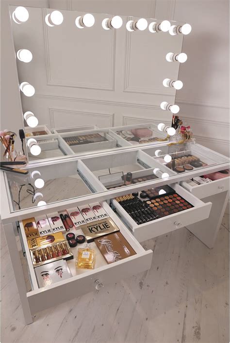 Brilliant Glass Makeup Vanity Table Small Bathroom Mirrors