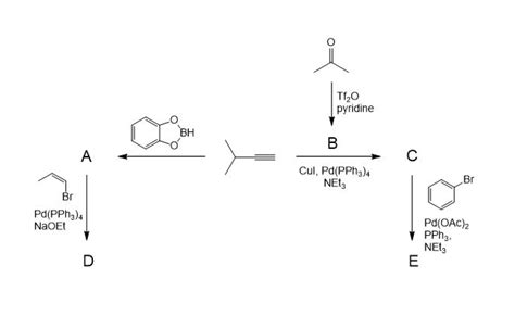 Solved Draw Structure Of C ﻿d ﻿and E