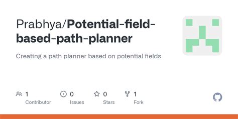 github prabhya potential field based path planner creating a path