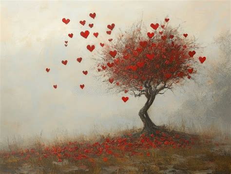 Tree Love Adorned Heartshaped Leaves Stock Photos Free Royalty Free Stock Photos From Dreamstime