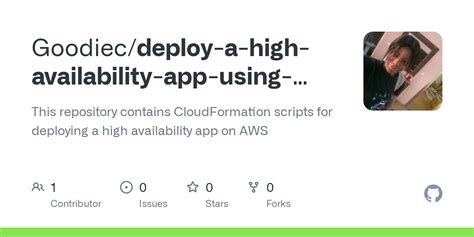 Github Goodiecdeploy A High Availability App Using Cloudformation This Repository Contains
