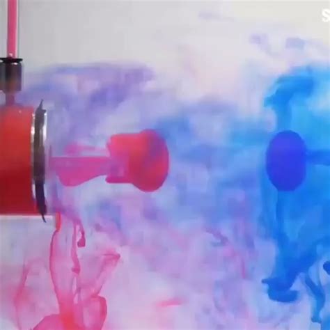 Colored Vortex Rings Colliding Rbeamazed