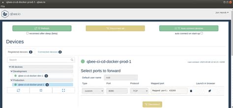 using qbee to instrument ci cd with docker