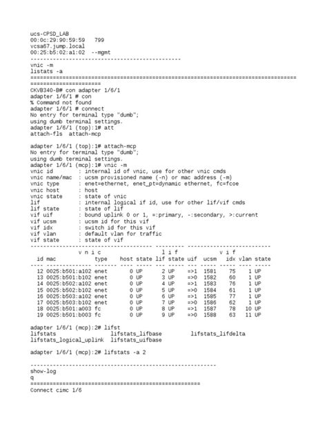 Ucs Adapter Cmd Download Free Pdf Ethernet Internet Protocols