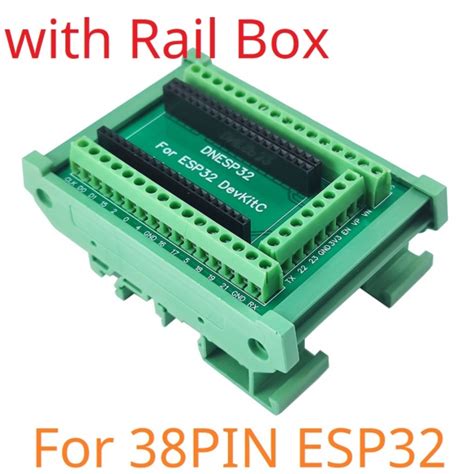 Dnesp32 38pin With Rail Box 30pin 38pin Esp32 Din Rail Mounting Expansion Board For Esp Wroom 32