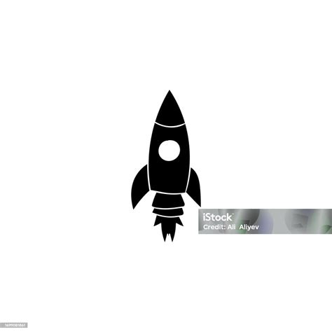 로켓 아이콘입니다 간단한 스타일의 우주 과학 포스터 배경 기호입니다 로켓 브랜드 로고 디자인 요소 로켓 티셔츠 인쇄 스티커 벡터입니다 Brand Name Video Game