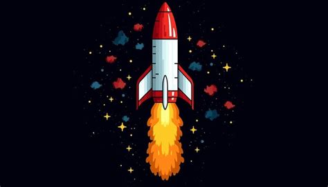 Premium Photo Pixel Style Rocket Premium Photo Pixel Style Rocket