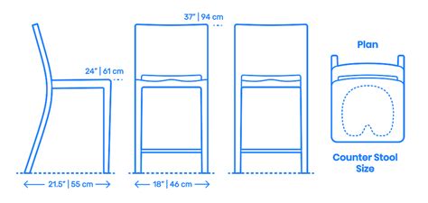 Stools Dimensions And Drawings