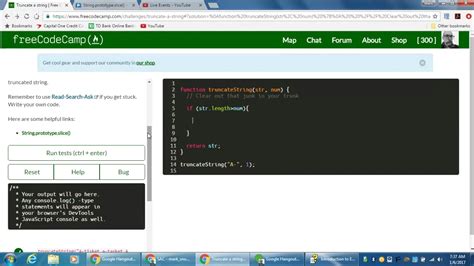 Freecodecamp Truncate A String Youtube