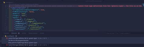 jsconfig json 提示找不到 generic types 文件 Issue ant mini program vscode alipay minicode GitHub