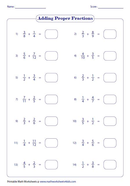 Adding Fractions Without Common Denominators