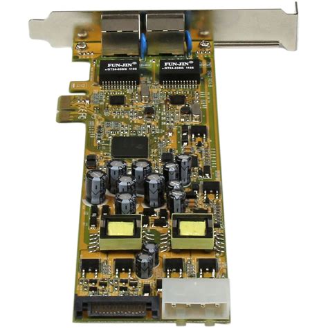 Startech Com Dual Port PCI Express Gigabit Ethernet PCIe Network Card AdapterPoE PSEAdd Two