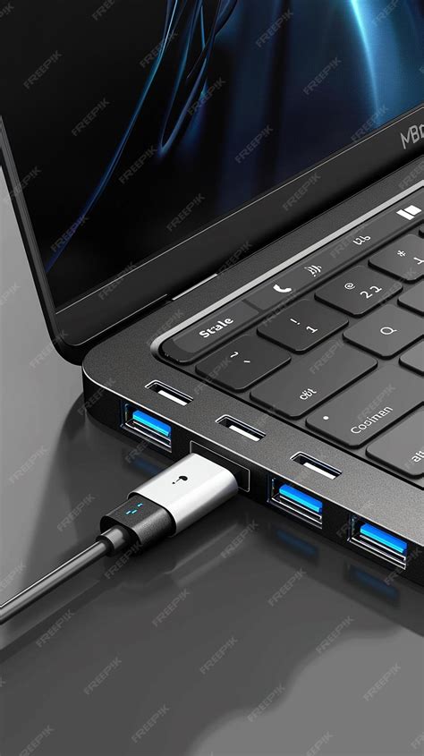 Highspeed Usb Hub Multiple Ports Compact Design Premium Ai Generated Image