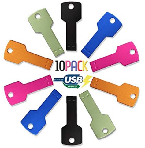 2GB USB Flash Drive 10 Pack Key Model Flash Stick