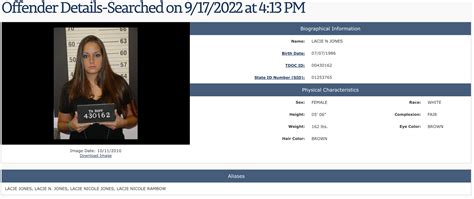 Tennessee Inmate Search Tn Doc Offender Lookup